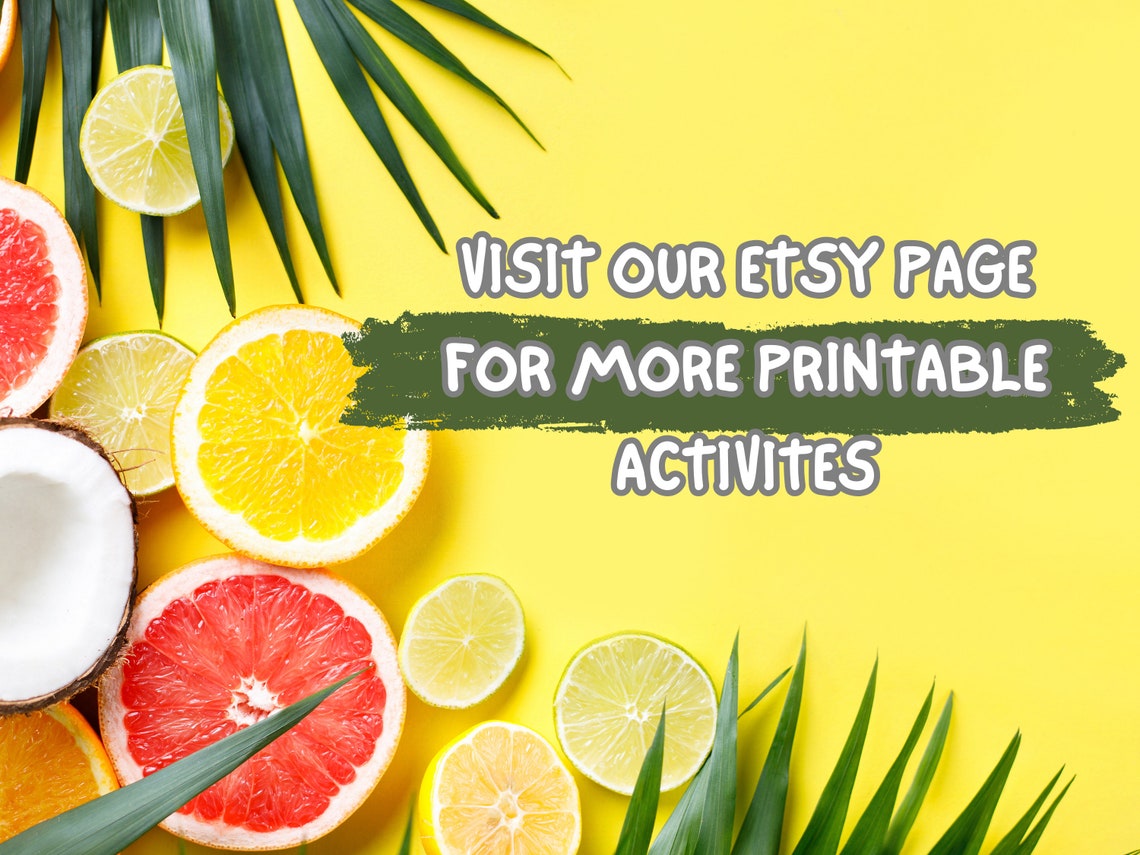 Summer Activity Placemat, Printable Summer Coloring Page, School ...