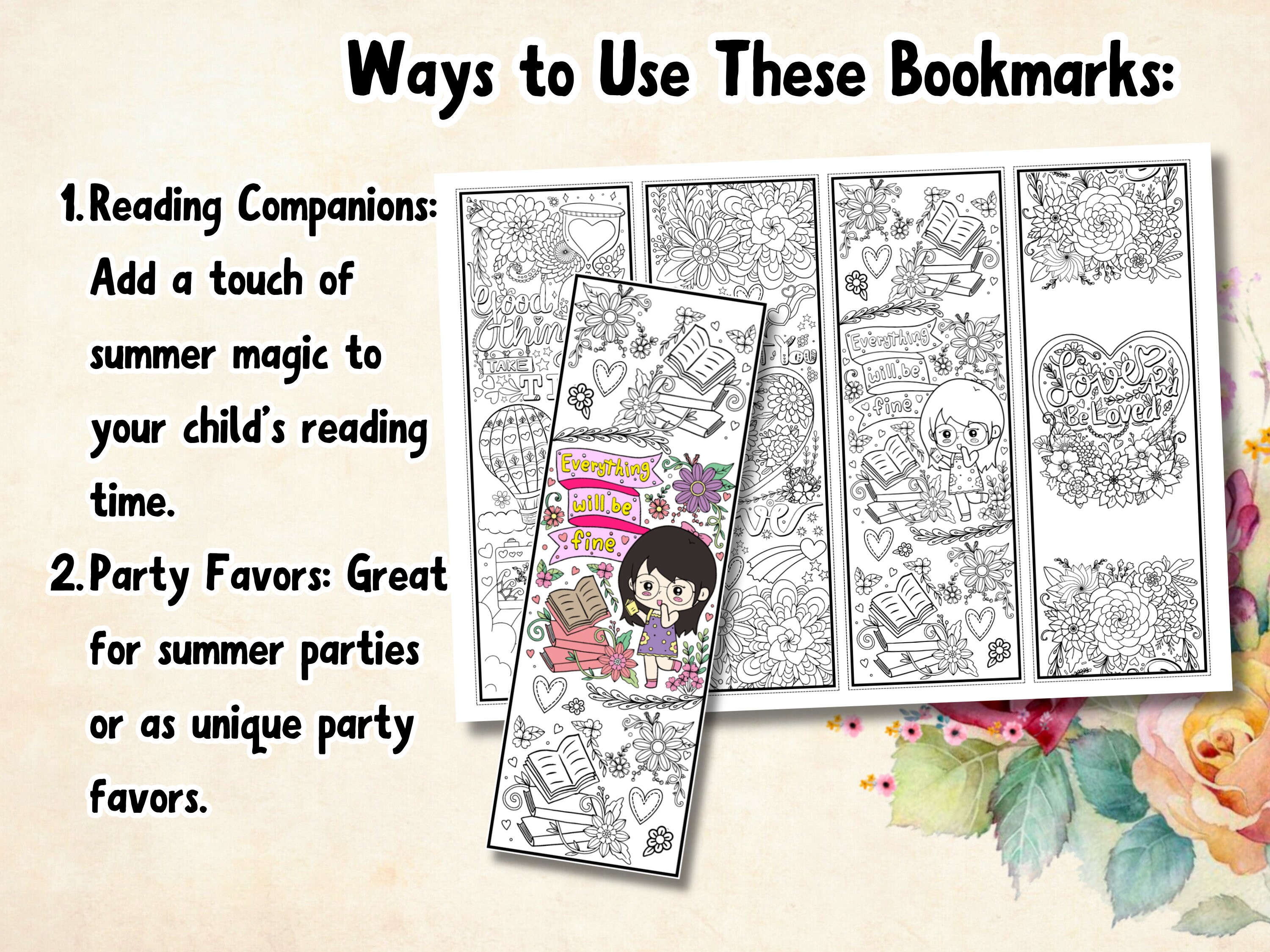 Printable Bookmarks, Inspiring Coloring Patterns, Motivational Quotes ...