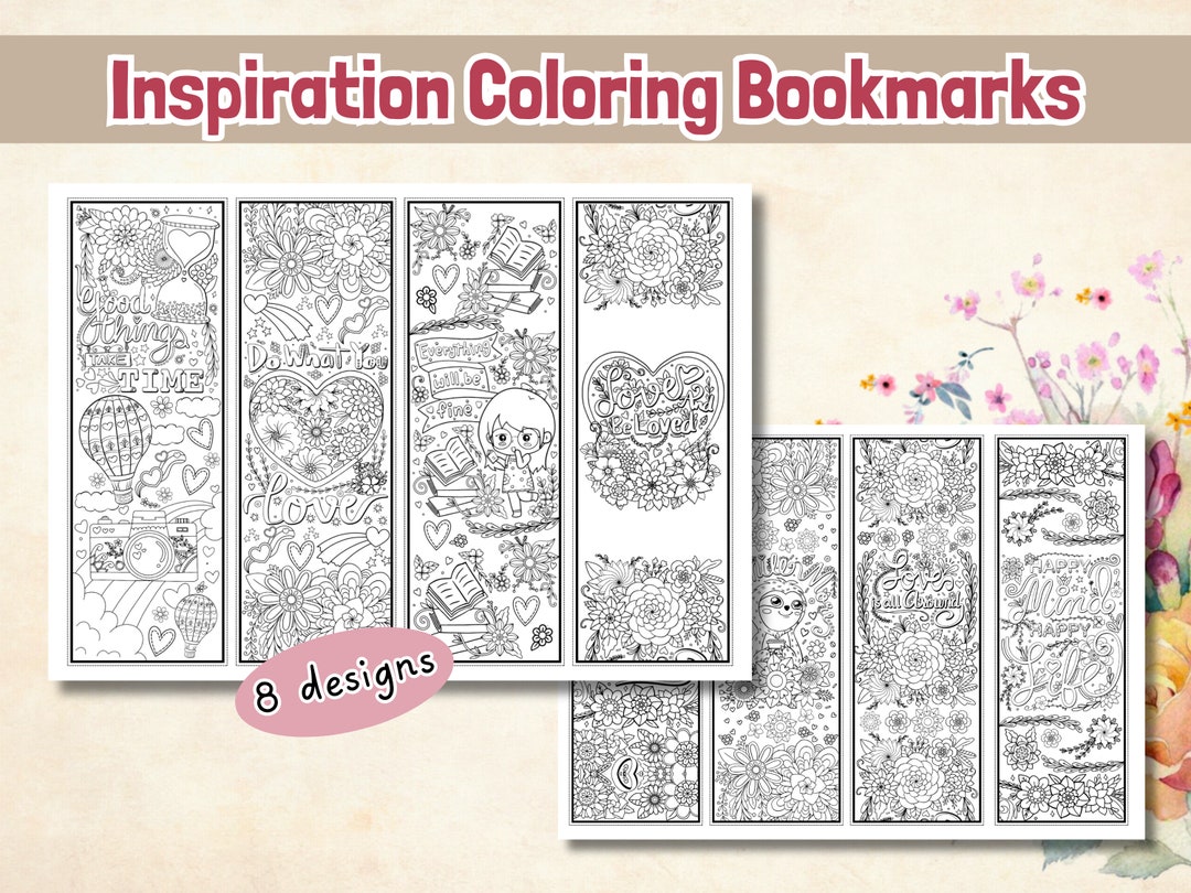 Printable Bookmarks, Inspiring Coloring Patterns, Motivational Quotes ...