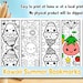 Printable Coloring Bookmarks, Kawaii Summer Theme, Fun and Creative DIY ...