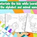 ABC Letters Animal Dot Marker Pages, Preschool Coloring Printables for ...