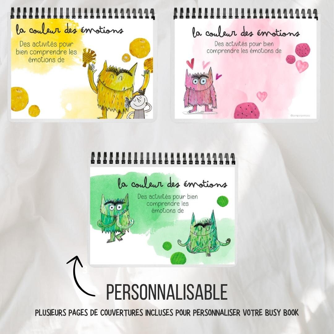 BUSY BOOK - La couleur des émotions - niveau maternelle / Quiet book ...