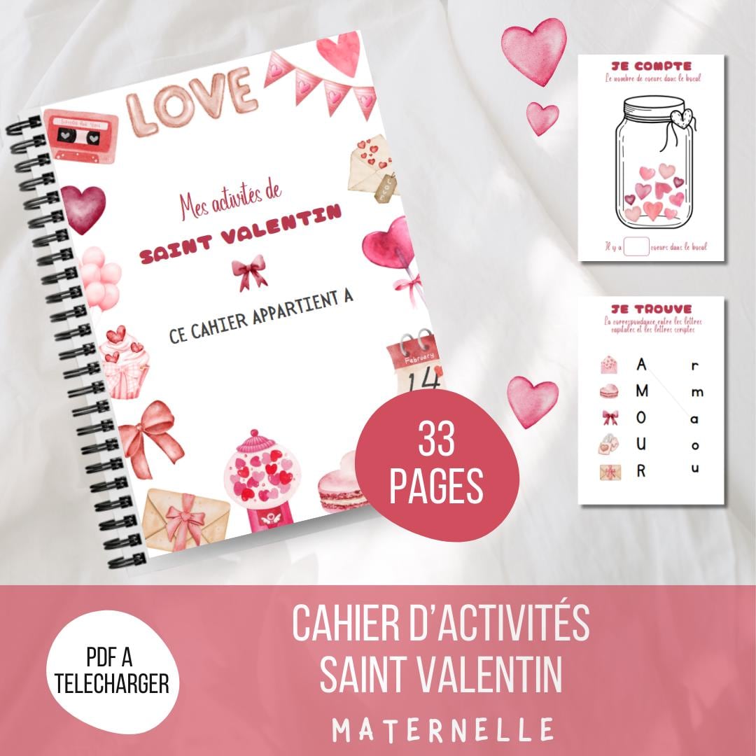 Valentine's Day ACTIVITY BOOKLET / Montessori Booklet / Graphics ...