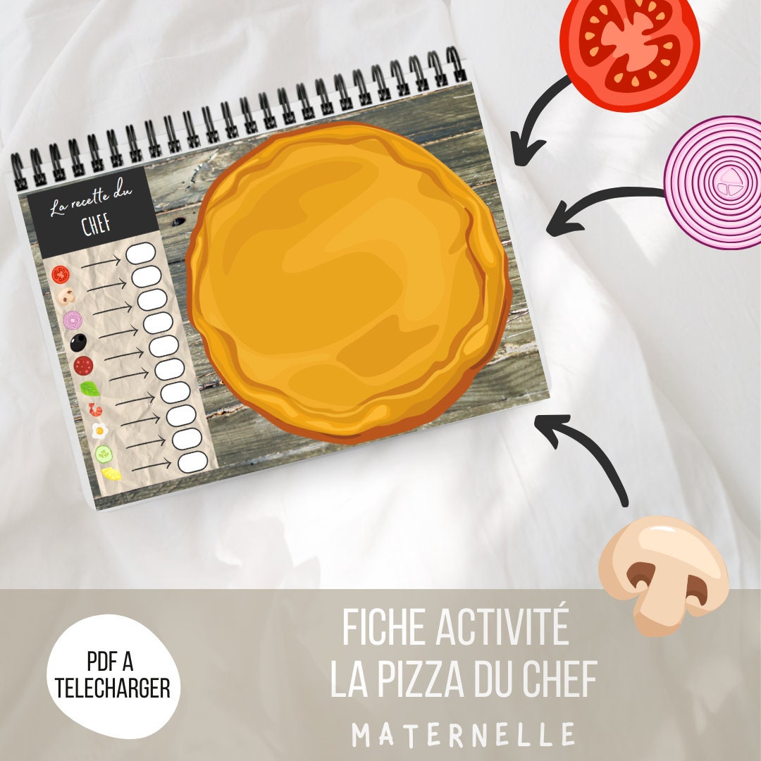 MONTESSORI SHEET - Chef's Pizza / PDF File / Quiet Book / Busy Book ...
