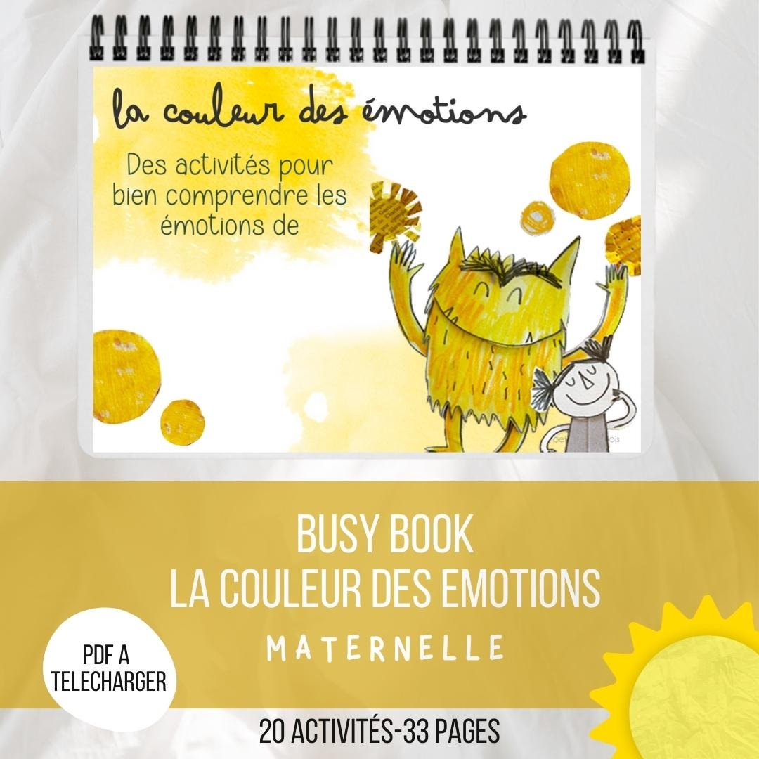 BUSY BOOK the Color of Emotions Nursery Level / Quiet Book / Activity ...