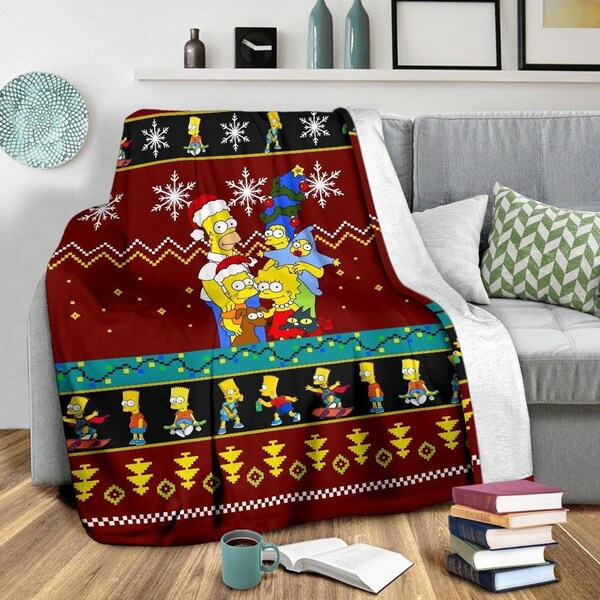 Simpsons Throw Blanket - Etsy