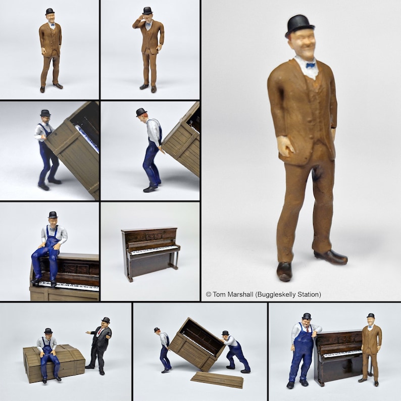 Stan Laurel - Pose 4 (lifting) - Scale Model Figure Figurine - Model ...