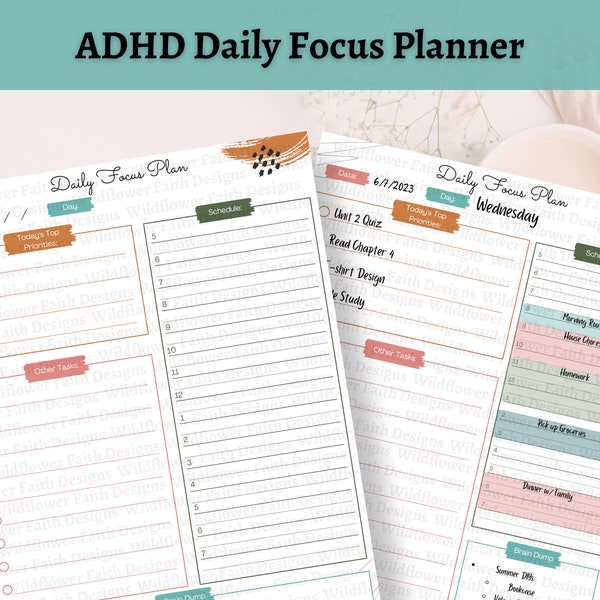 Adhd Focus Plan - Etsy UK