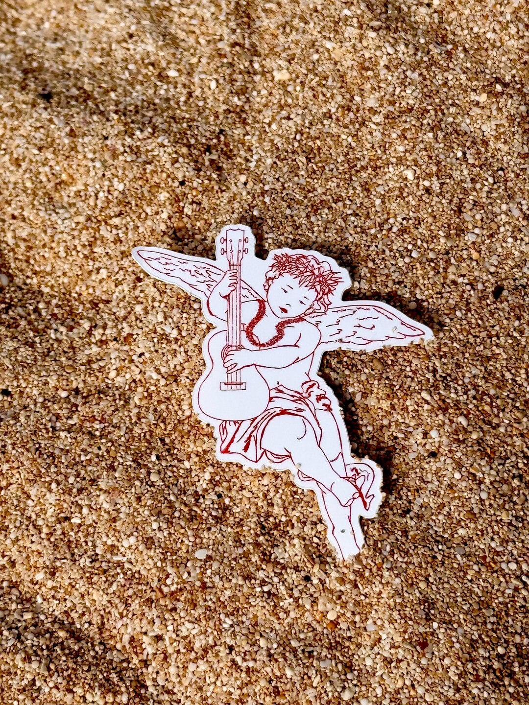 Hawaiian Cherub Angel Sticker - Etsy