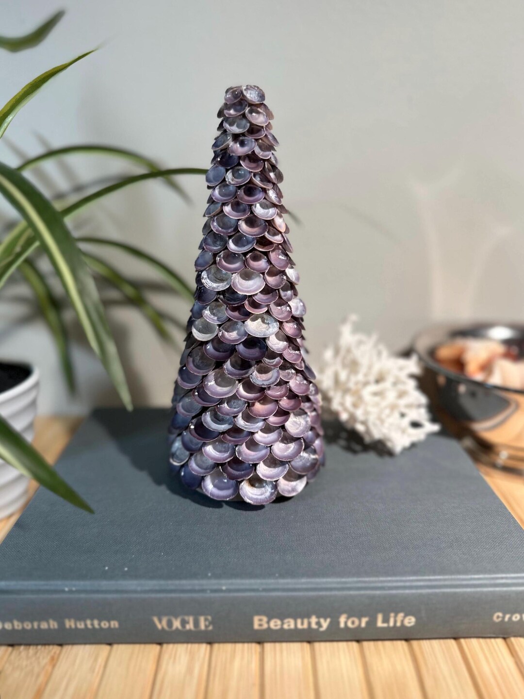 Purple Cay Cay Clam Shell Christmas Tree: Coastal Farmhouse Decor - Etsy