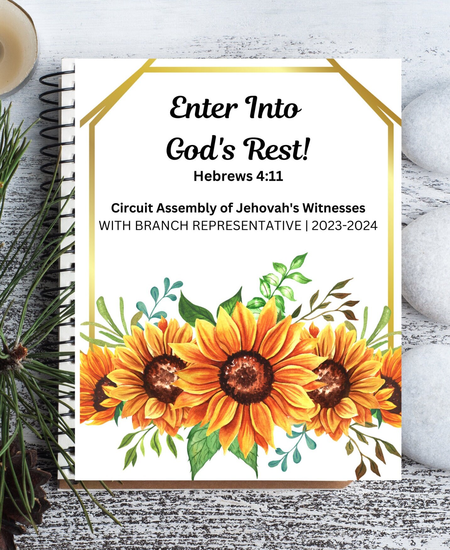 JW Circuit Assembly Notebooks 2 in 1 Notebook Enter Into God's Rest and ...