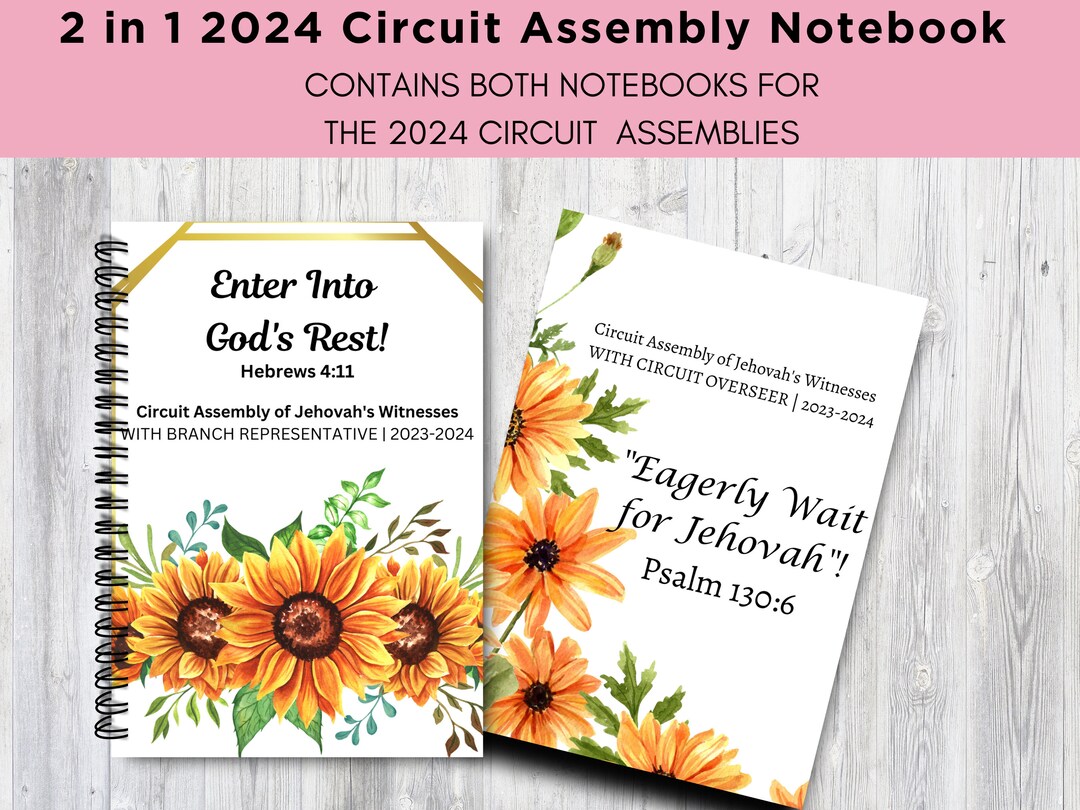 JW Circuit Assembly Notebooks 2 in 1 Notebook Enter Into God's Rest and ...