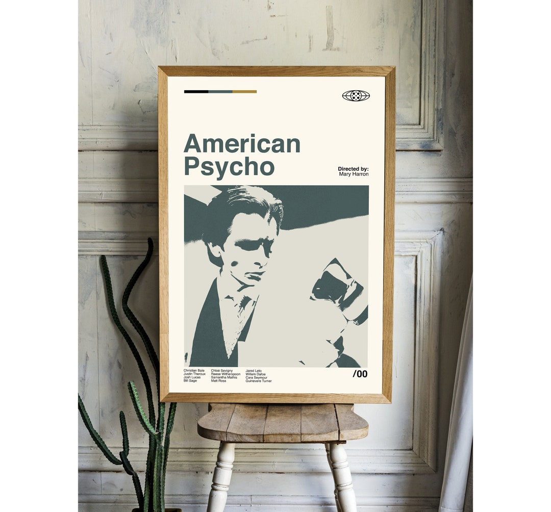 American Psycho Poster American Psycho Art Modern Movie - Etsy