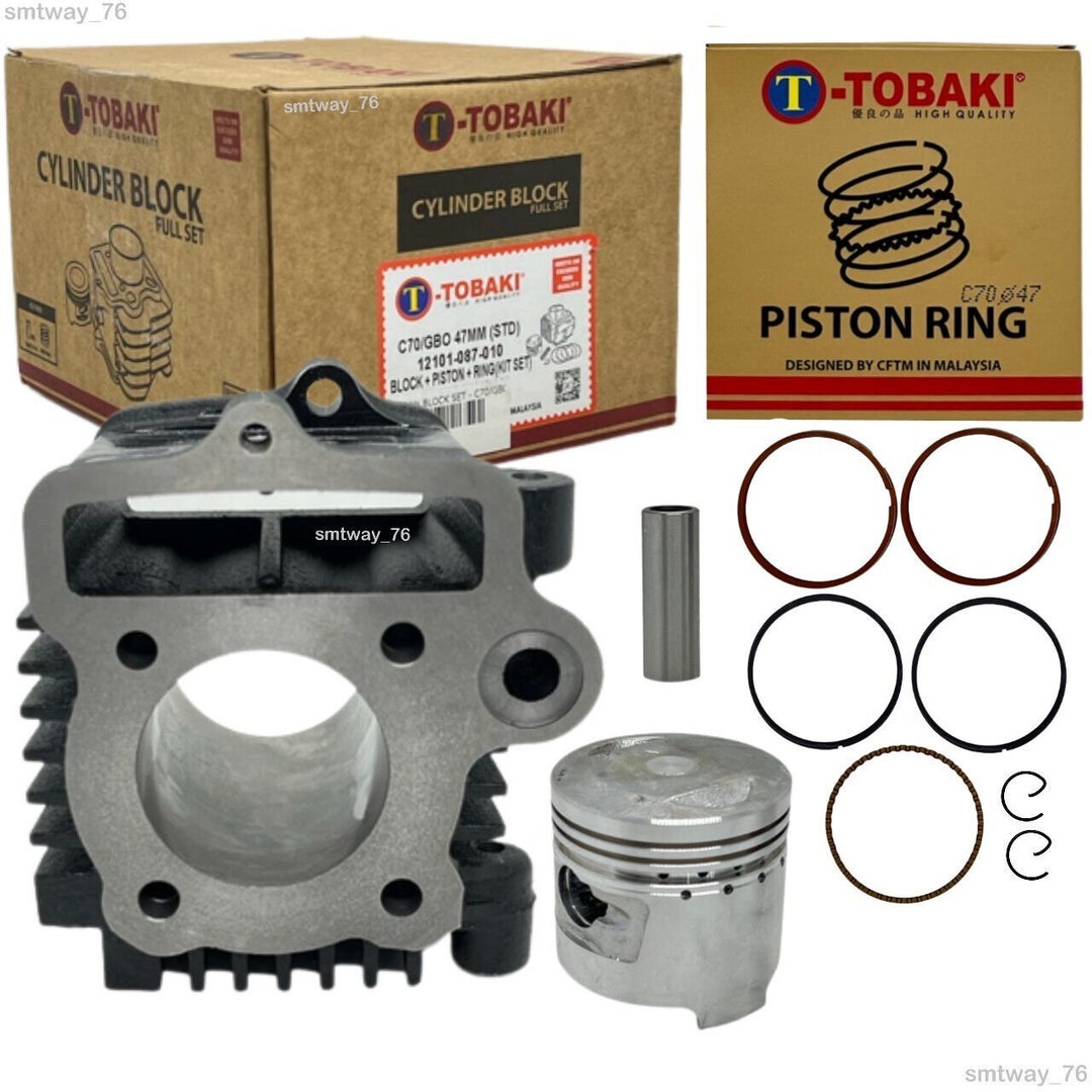 New Set TOBAKI Cylinder Block Full Set 47mm Honda Japan C70 - Etsy