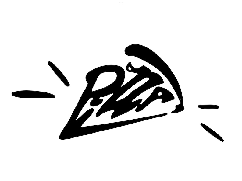 Pizza Png Dxf Fast Food Cutting Tray Engraving Printing - Etsy