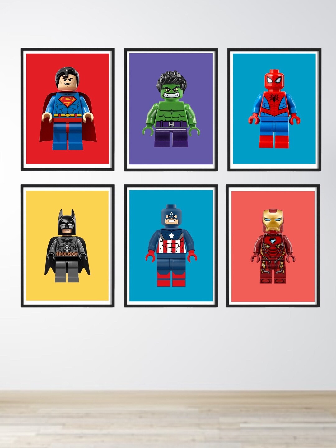 Lego Superhero Prints-superhero Prints-lego Prints-boys Prints-boys ...