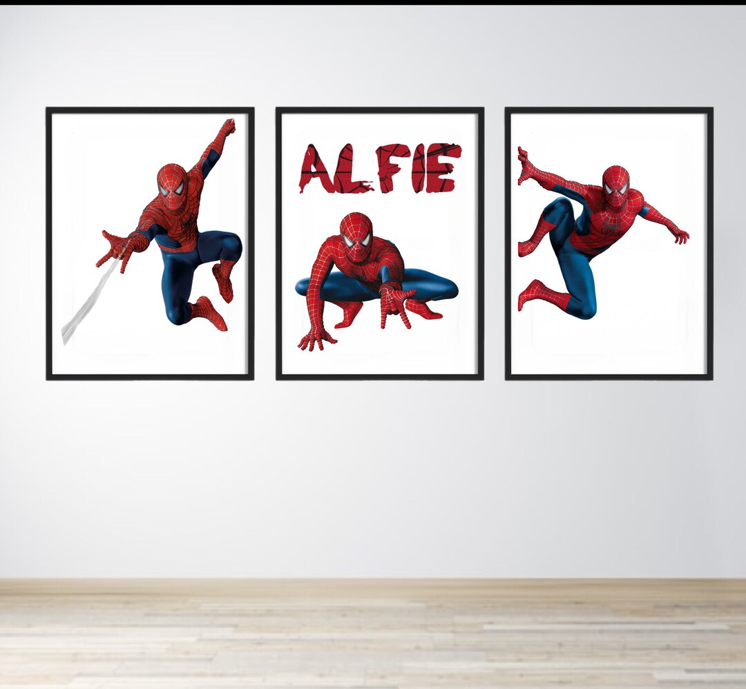 Spider Man Prints-spider Man superhero Prints boys Prints boys Bedroom ...