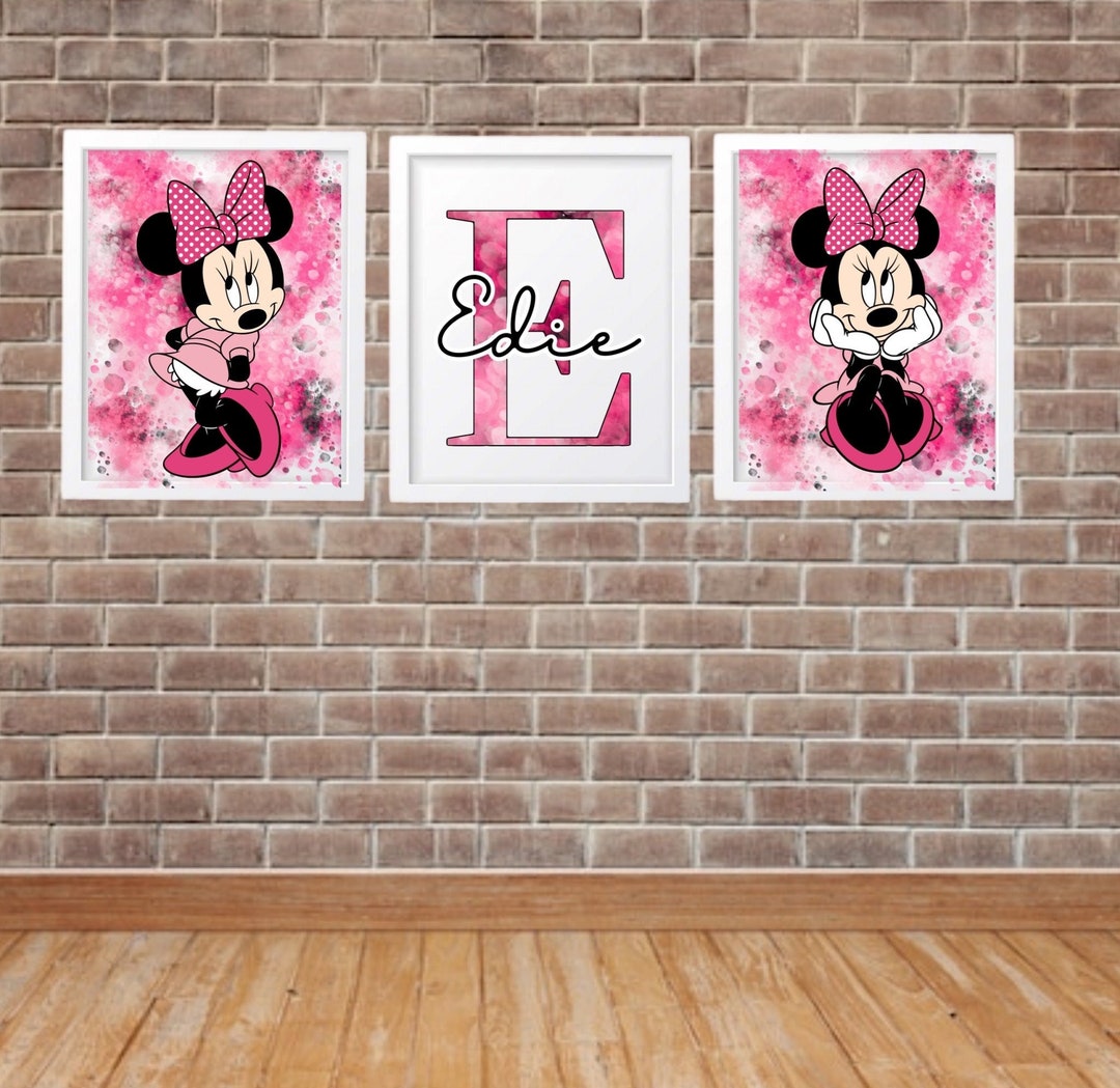 Minnie Mouse Prints Girls Prints girls Bedroom Prints nursery Prints ...