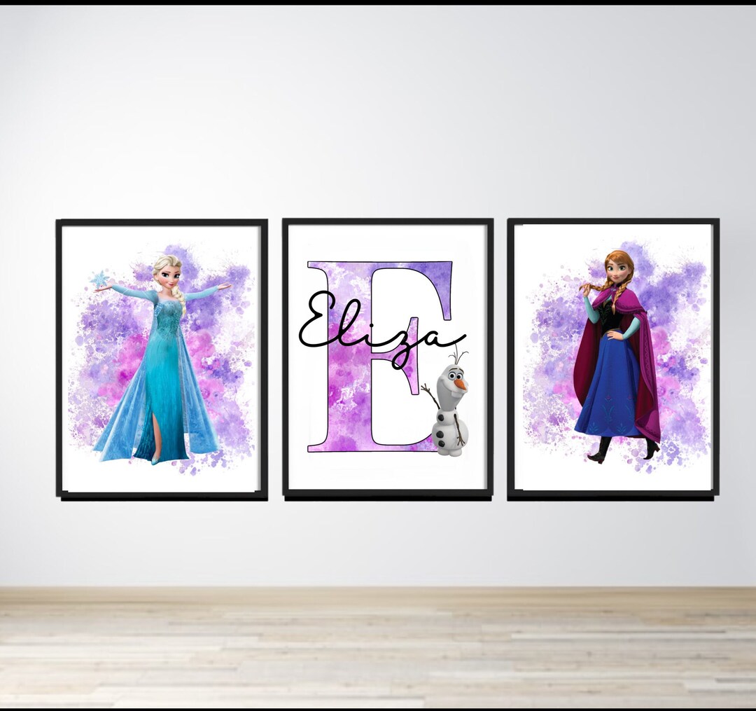 Frozen Prints Elsa and Anna Prints Girls Prints Girls Bedroom Prints ...