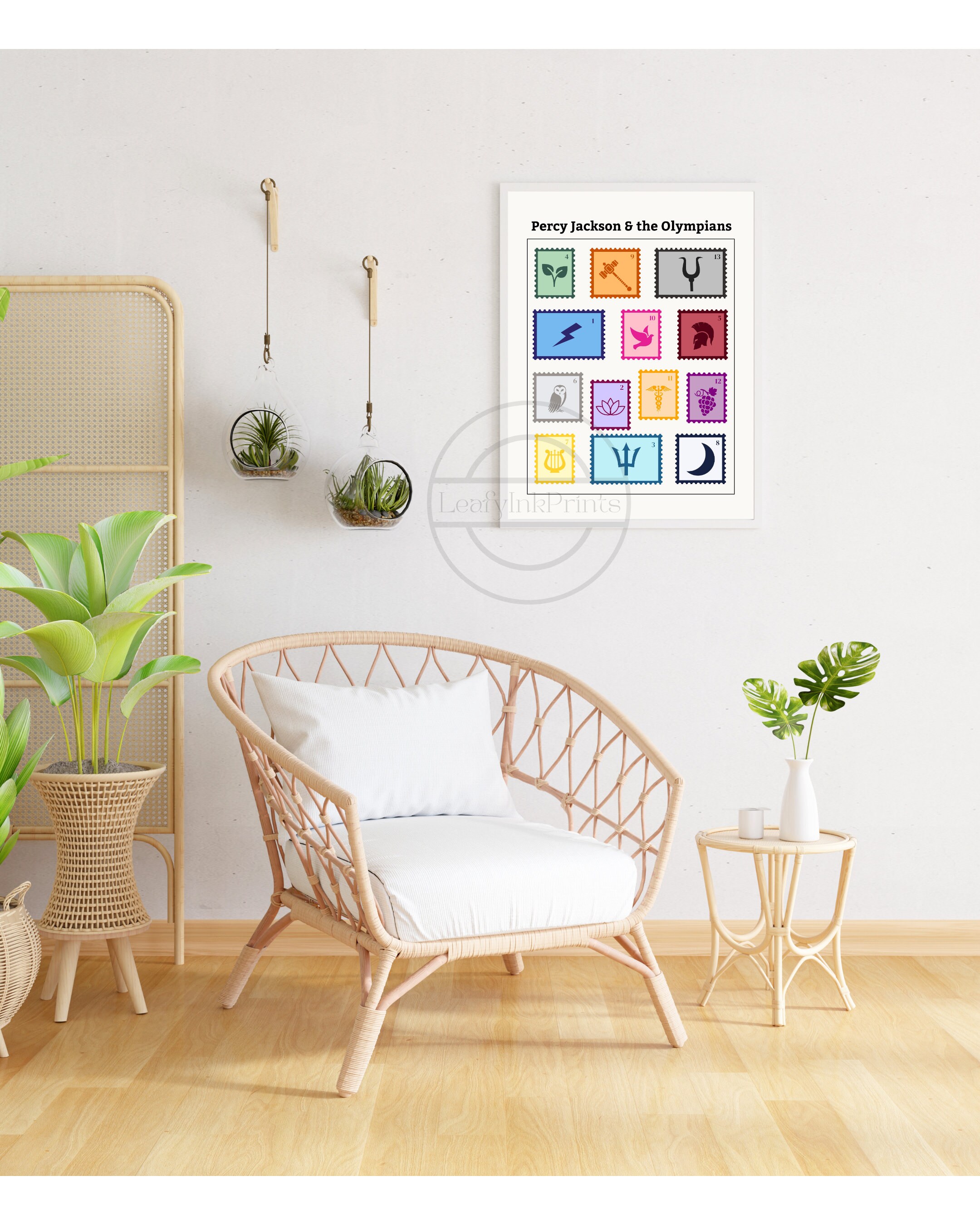 Percy Jackson & the Olympians Poster Cabins of the Gods the Lightning ...