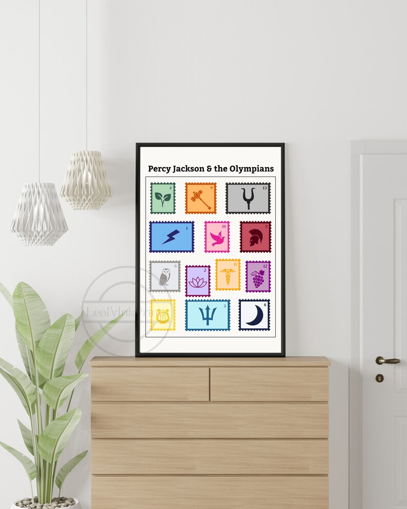 Percy Jackson & the Olympians Poster Cabins of the Gods the Lightning ...