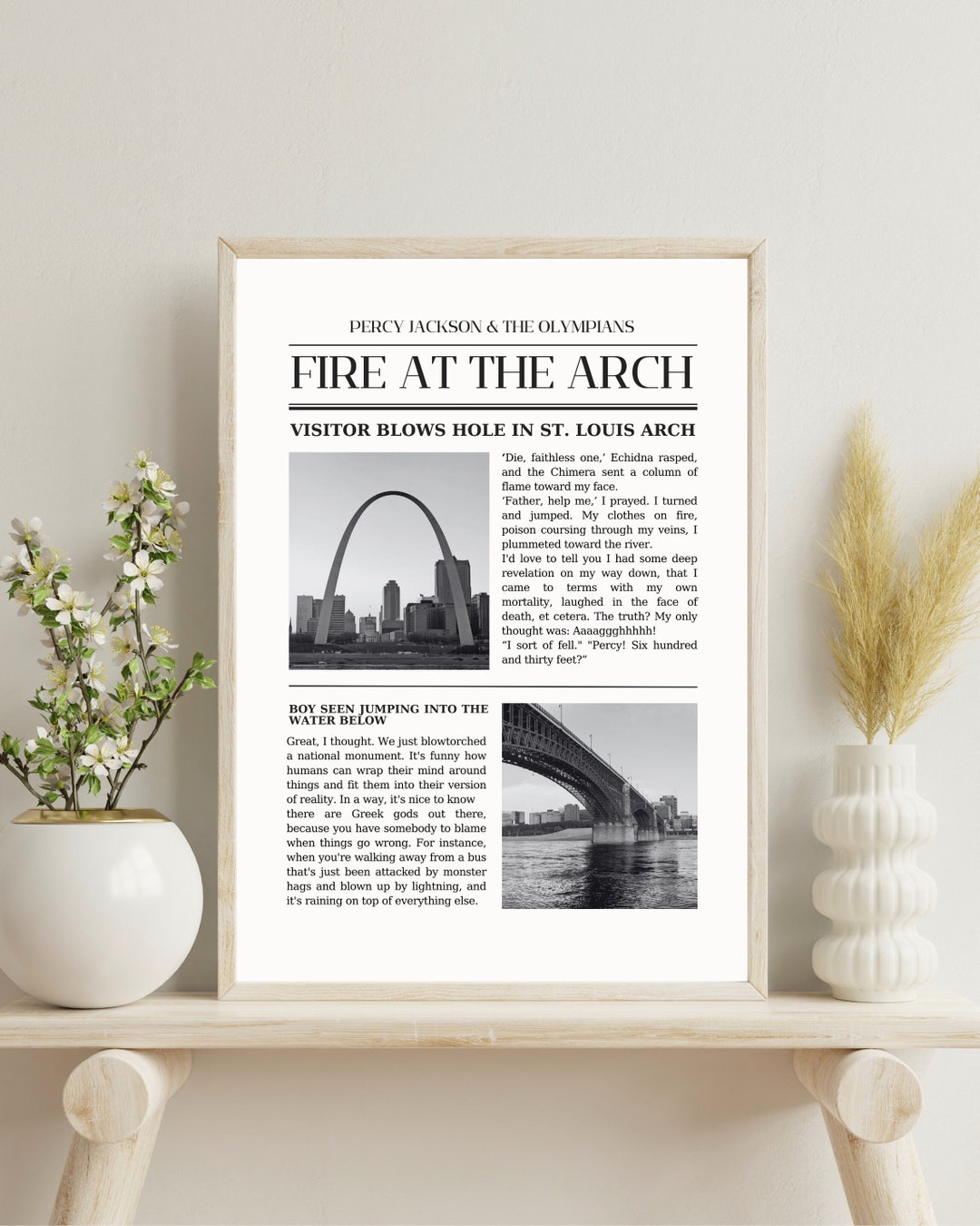 Percy Jackson & the Olympians Poster the Lightning Thief Rick Riordan ...