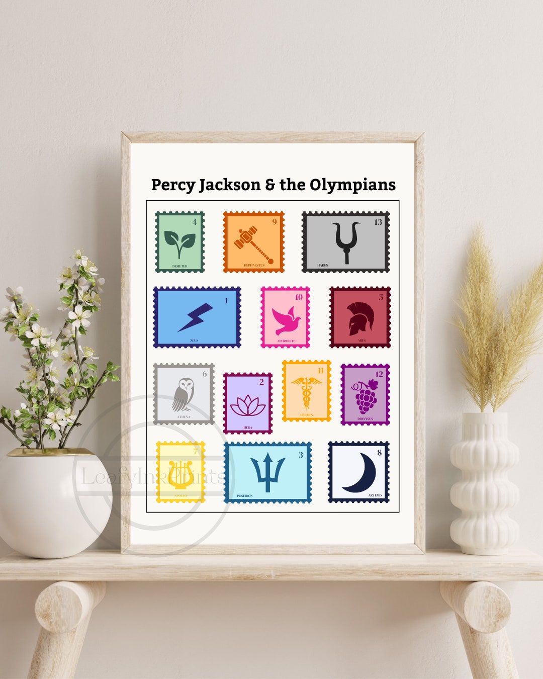 Percy Jackson & the Olympians Poster Cabins of the Gods The Lightning ...