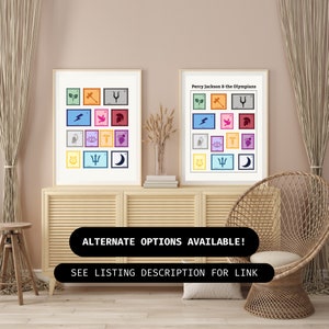 Percy Jackson & the Olympians Poster | Cabins of the Gods | the ...