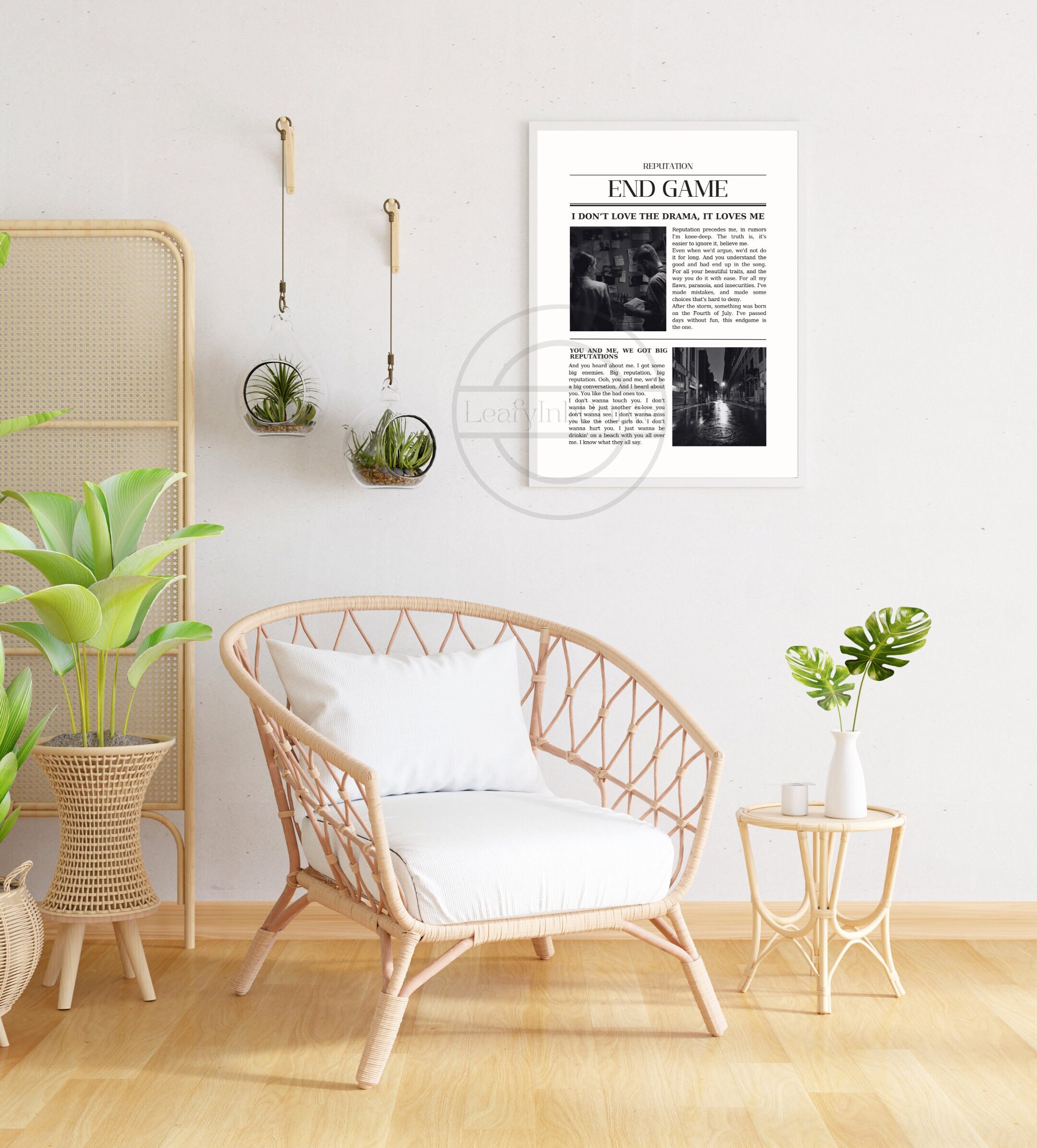 Taylor Swift Reputation Lyrics Poster | End Game | Newspaper Prints - Etsy