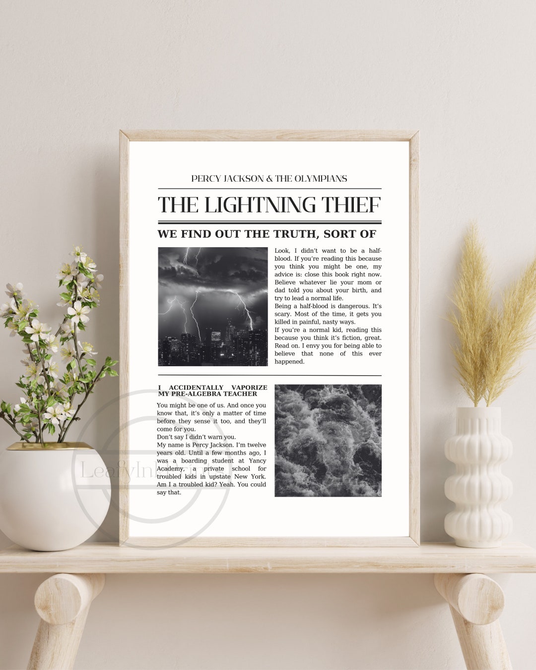 Percy Jackson & the Olympians Poster | the Lightning Thief | Rick ...