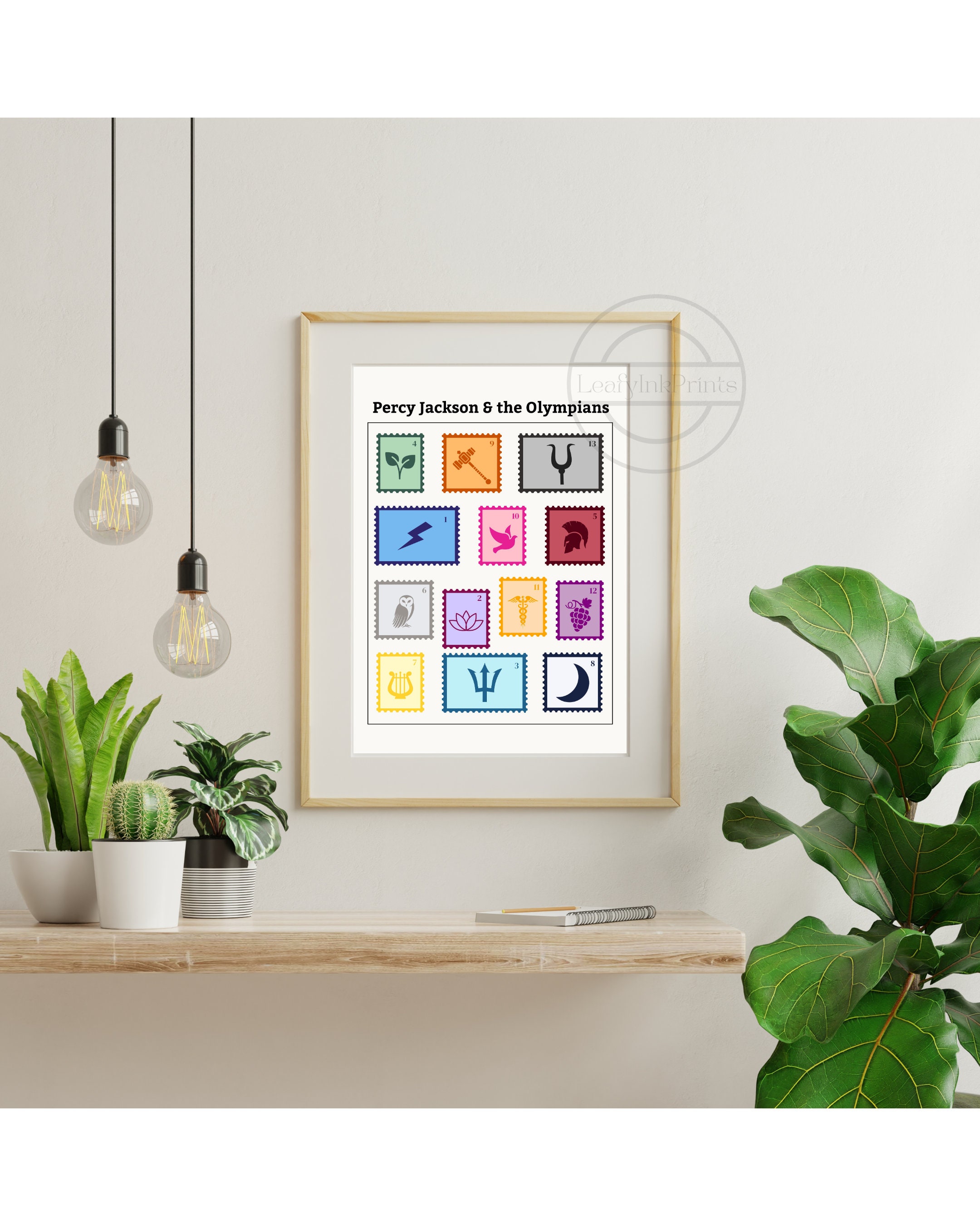 Percy Jackson & the Olympians Poster Cabins of the Gods the Lightning ...