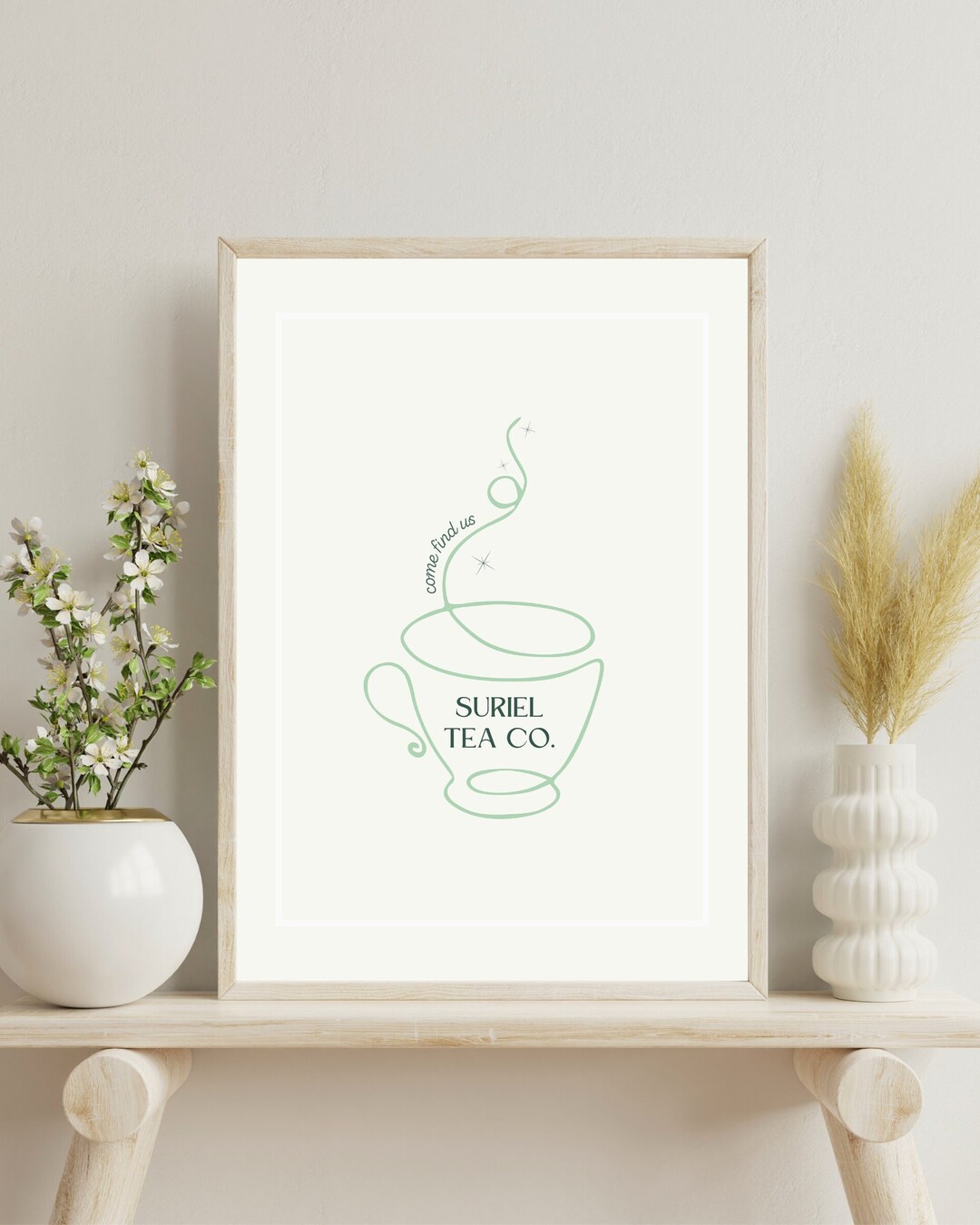 Suriel Tea Company Poster ACOTAR Subtle Bookish Art - Etsy