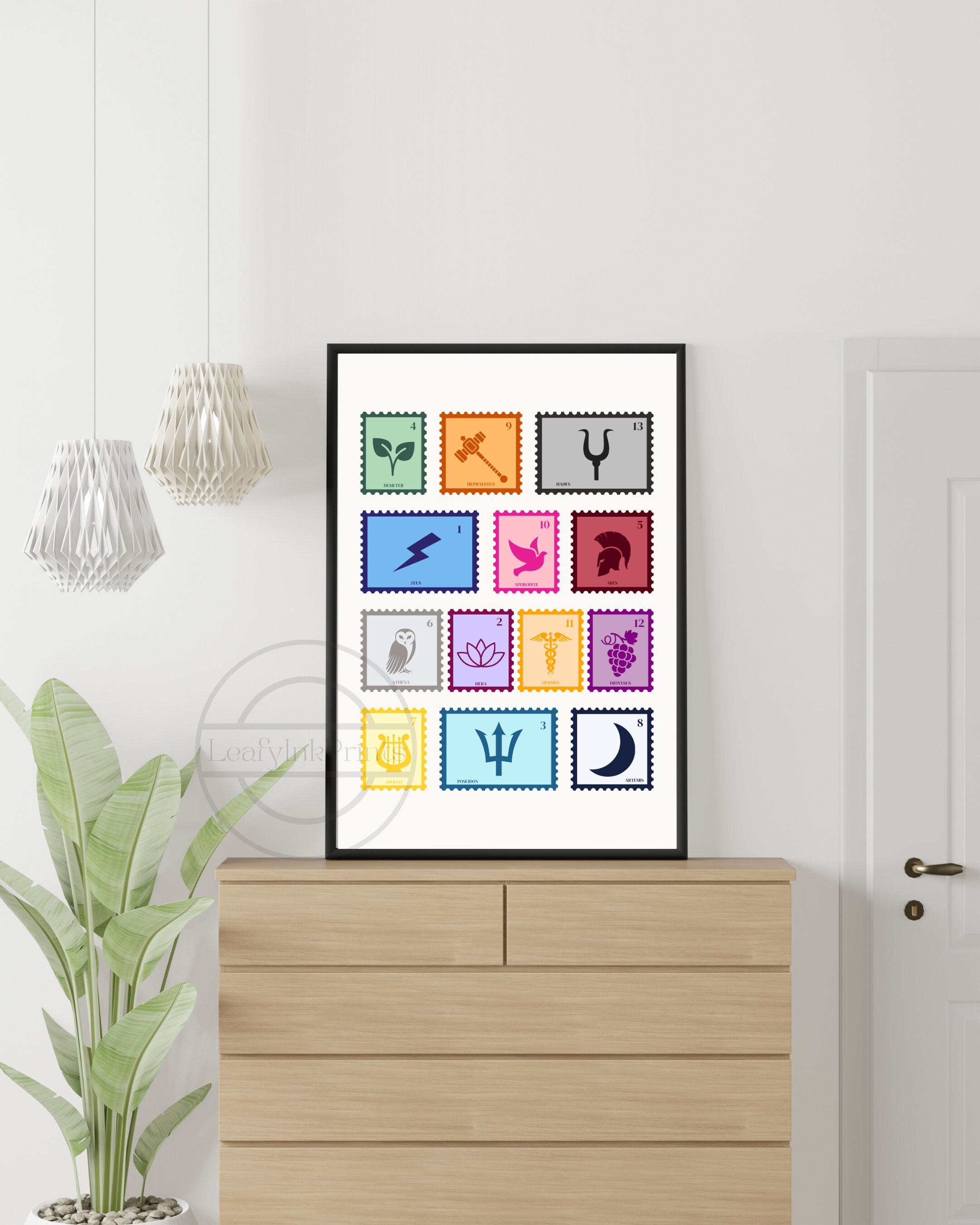 Percy Jackson & the Olympians Poster Cabins of the Gods the Lightning ...