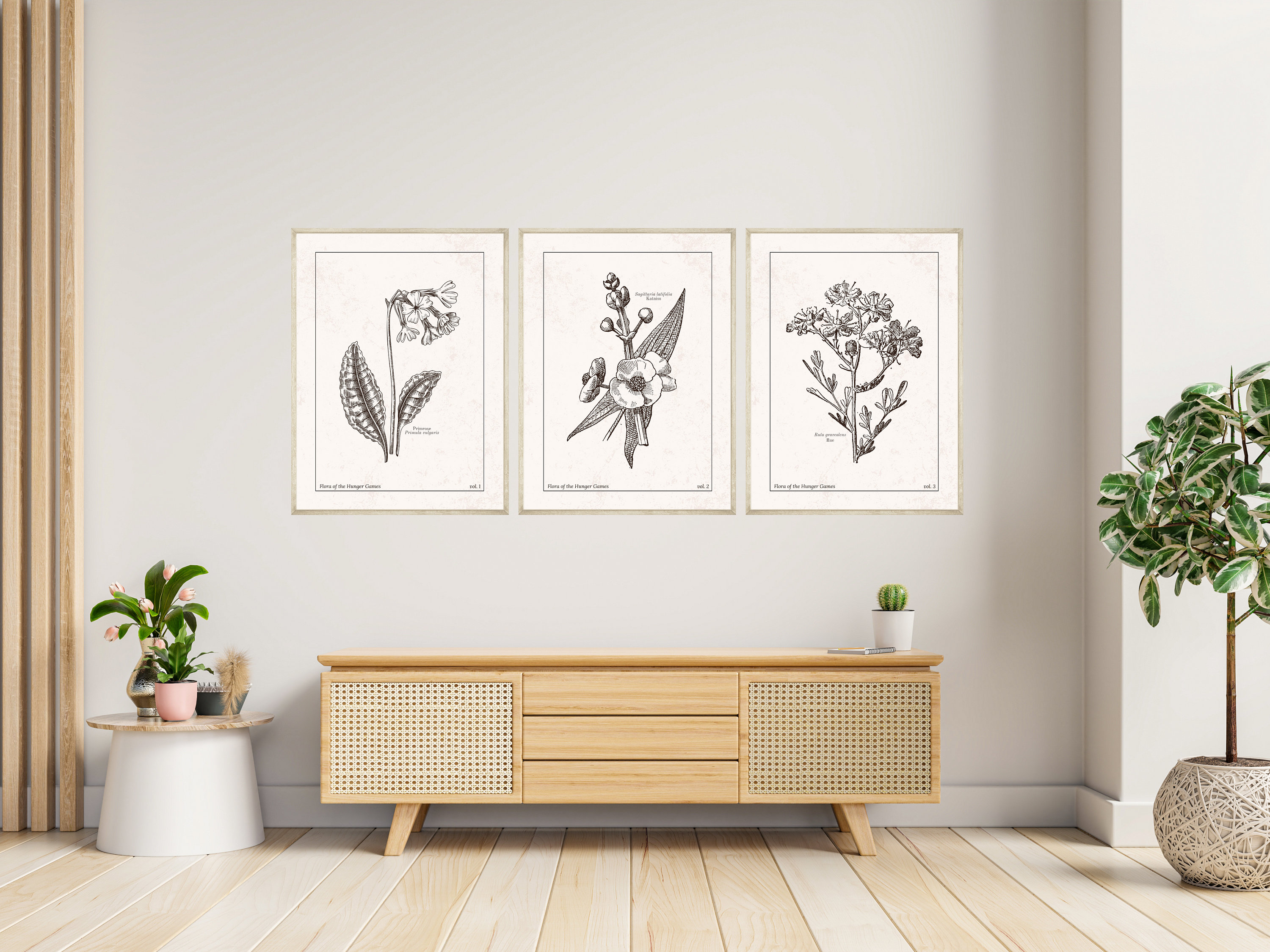 The Hunger Games Flora Set | Katniss, Primrose, Rue | the Hunger Games | Suzanne Collins - Etsy