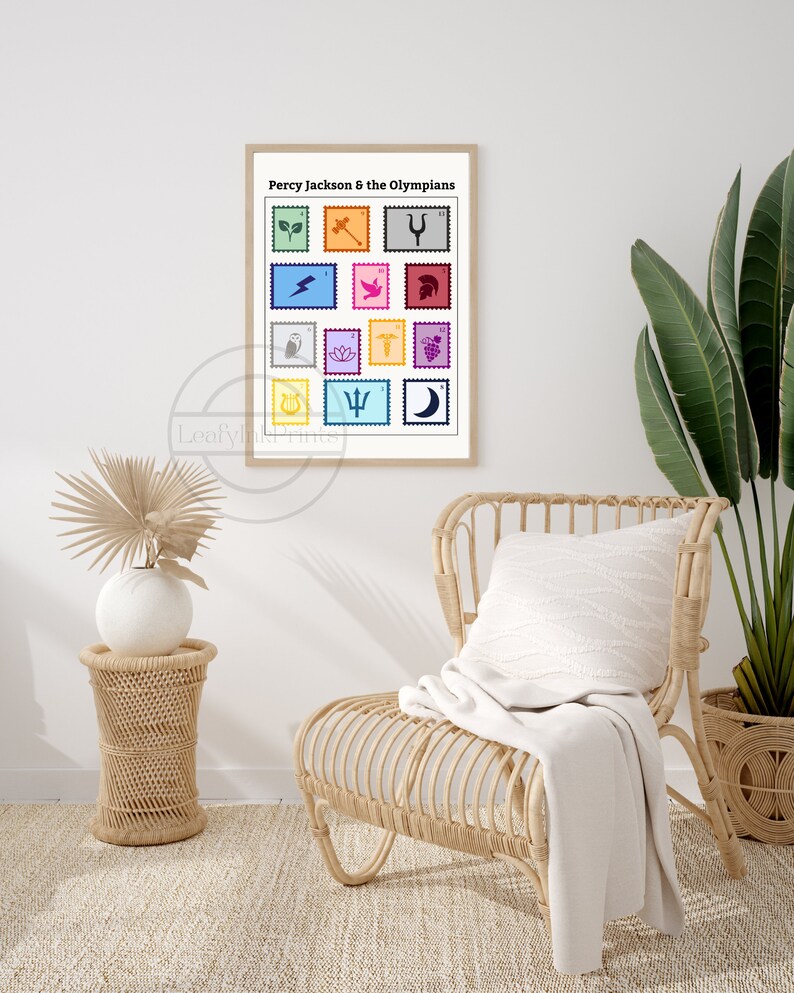 Percy Jackson & the Olympians Poster Cabins of the Gods the Lightning ...