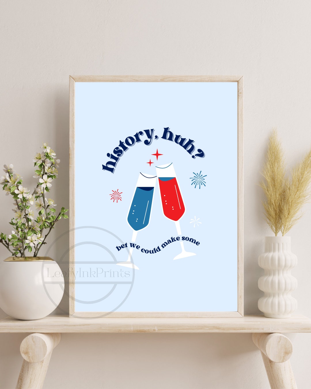 Red, White, & Royal Blue Poster | History, Huh? | Digital Download ...