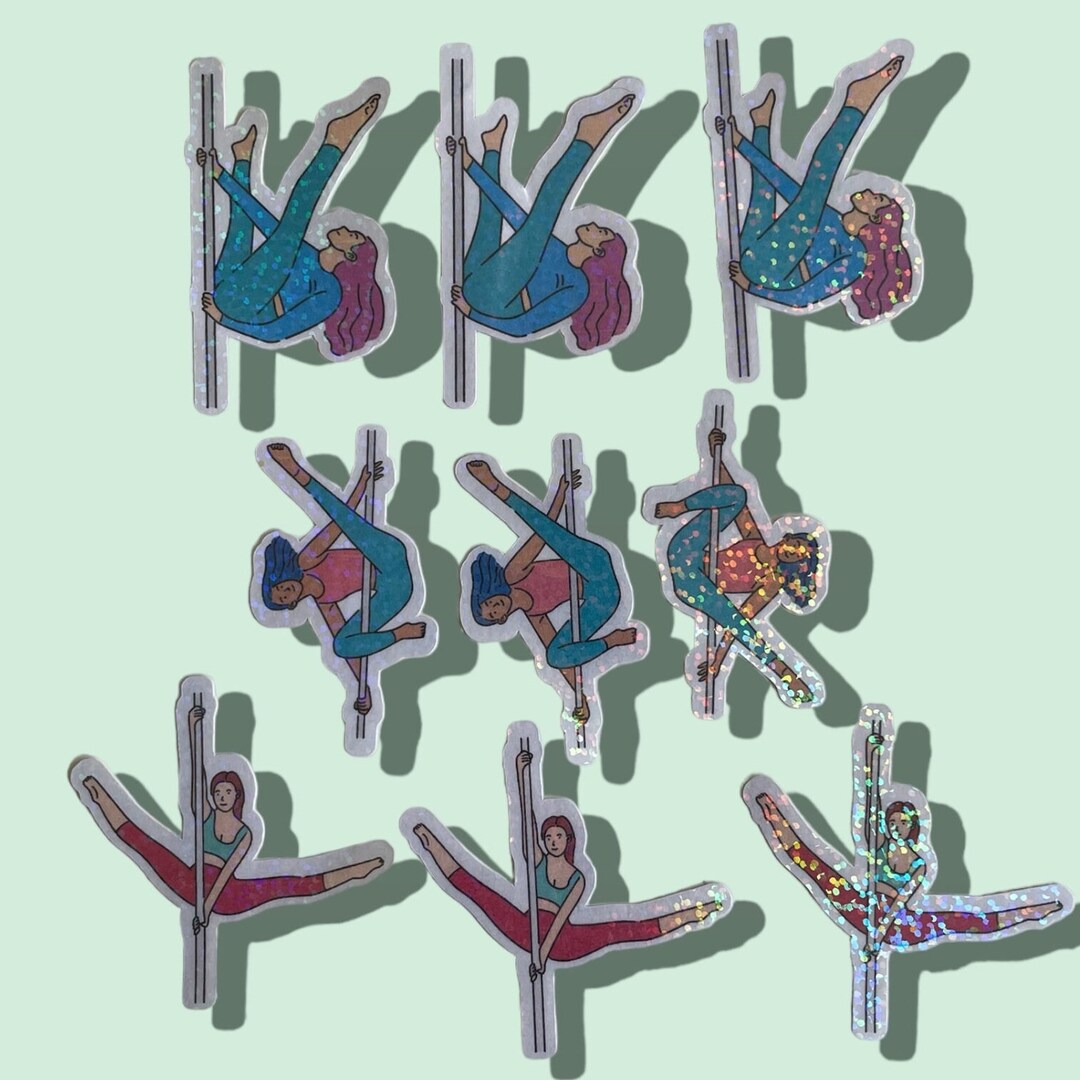 Sticker Sticker Pole Dance Glitter - Etsy