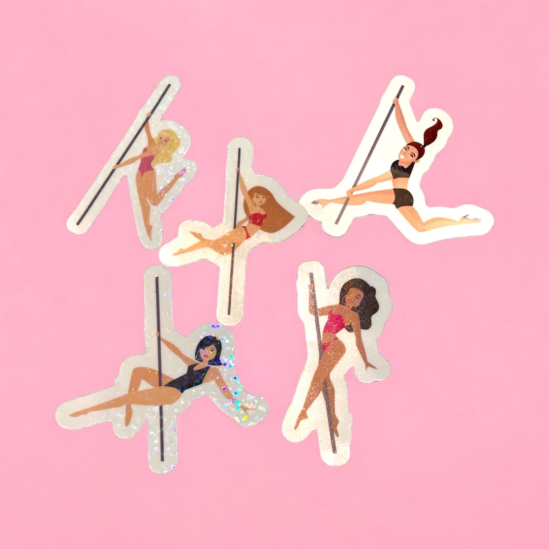 Stickers, Stickers Pole Dance, Glitter Gift Idea Pole Dance, Pole Dancing Decals, Pole Dance ...