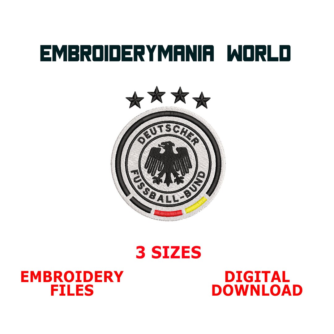 Germany Football Logo Embroidery Designs, Germany FC Embroidery Files ...