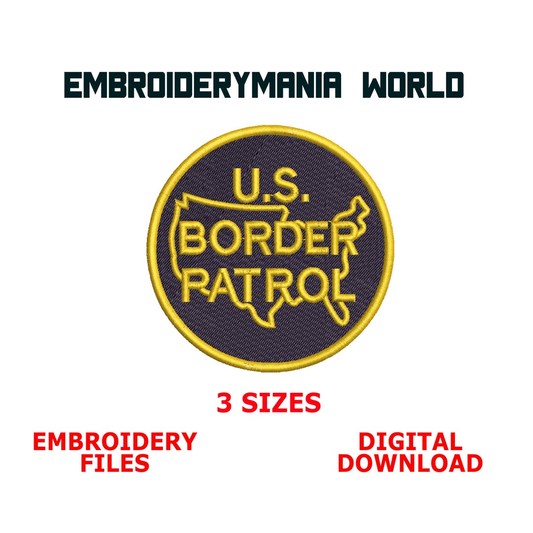 US Border Patrol Logo Embroidery Designs, Border Patrol Embroidery ...