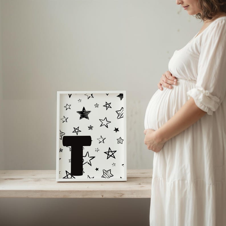 Letter T Poster, Alphabet Letter, Initial Wall Art for the Nursery ...