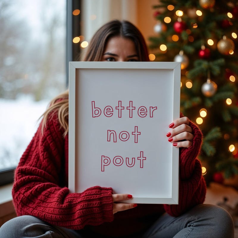 Better Not Pout Sign - Etsy
