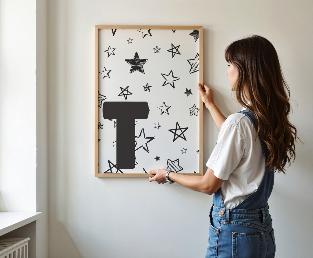 Letter T Poster, Alphabet Letter, Initial Wall Art for the Nursery ...