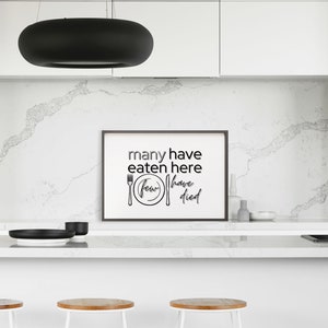 Modern Kitchen Décor, Printable Wall Art, Dining Room Wall Art, Kitchen ...