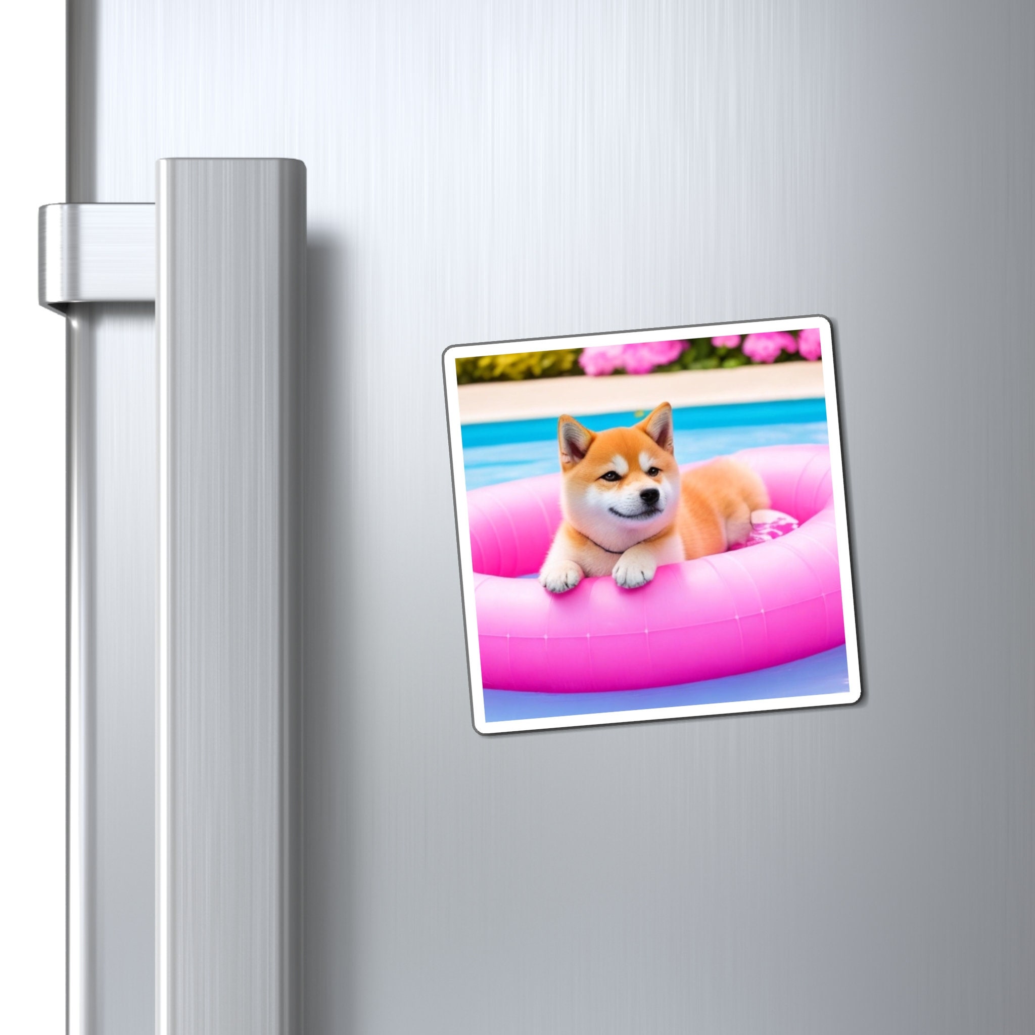 Shiba Inu Swimming Pool Magnet | Shiba Lovers | Cute Shiba Magnet ...