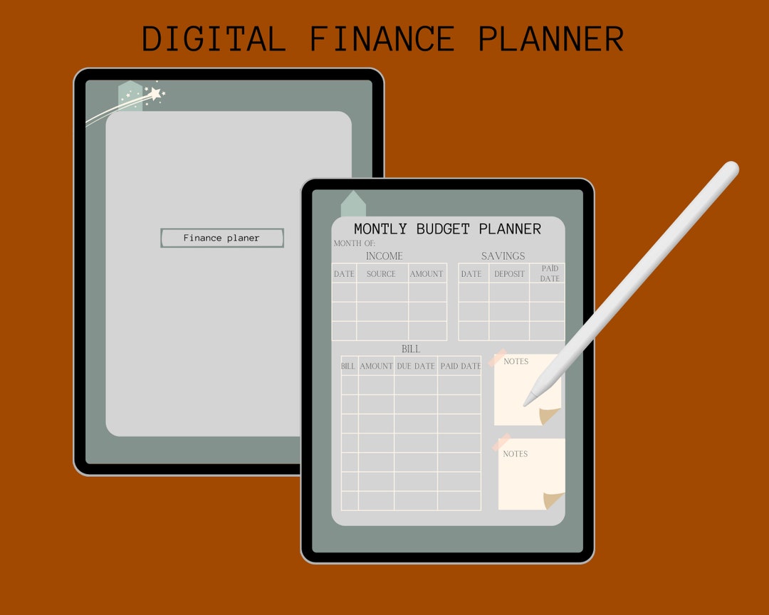 Finance Planner Printable Digital Finance Planner Personal - Etsy