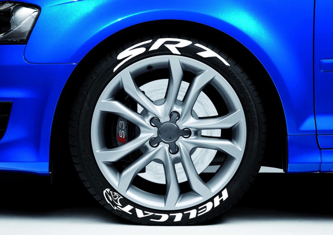 Tire Lettering Hlcat Srt Permanent Tire Stickers 1'' 8 Pcs - Etsy