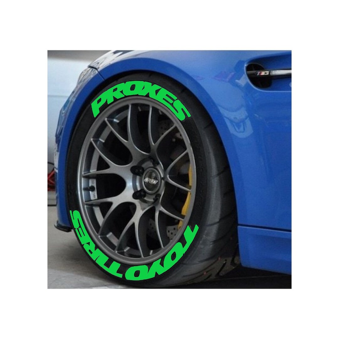 Tire Lettering Toyo Tires Proxes Green Permanent Tire Stickers 1'' 8 ...