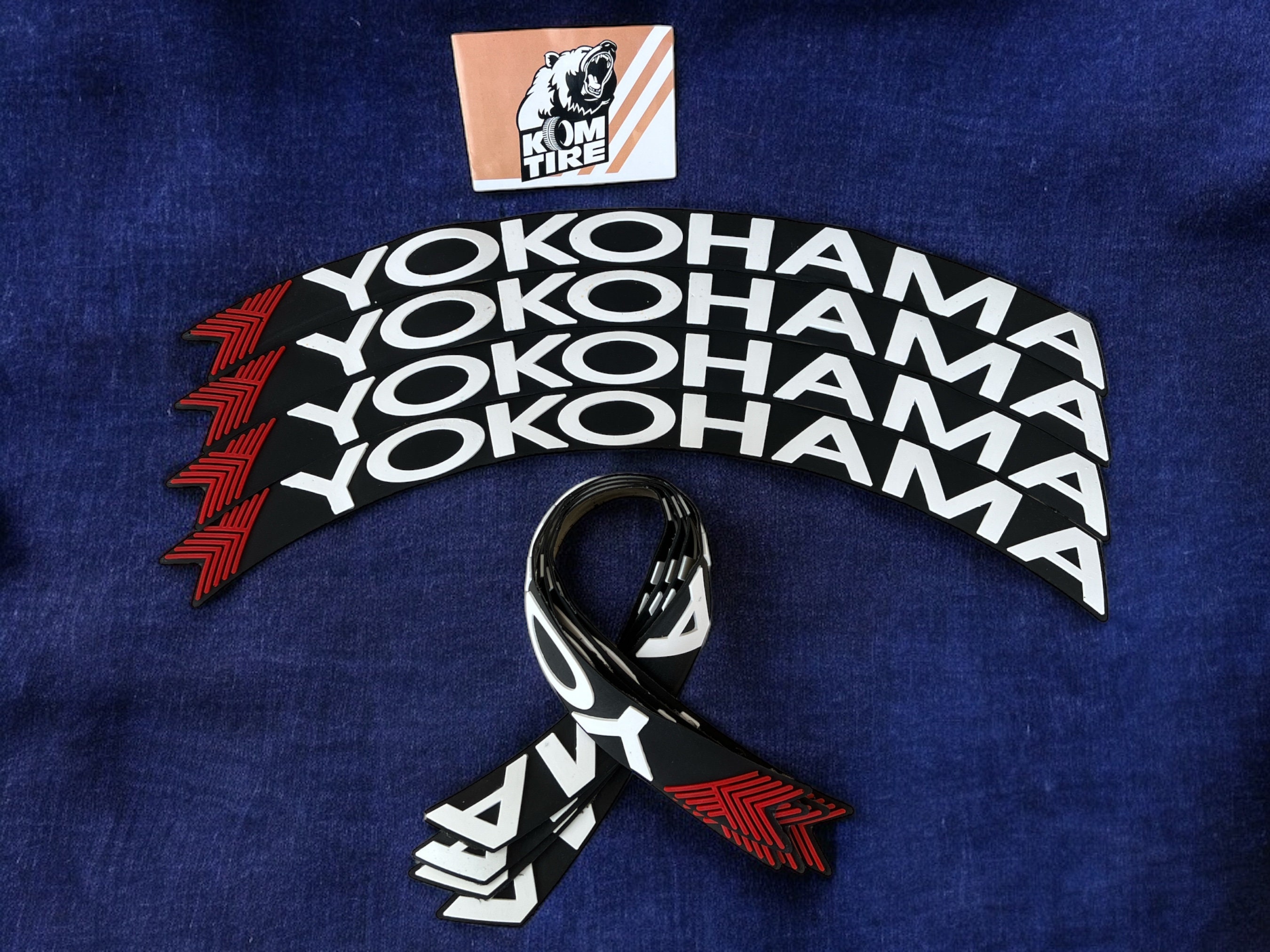 Yokohama Sticker Tire Lettering Raised Stickers Vinly Permanent ...