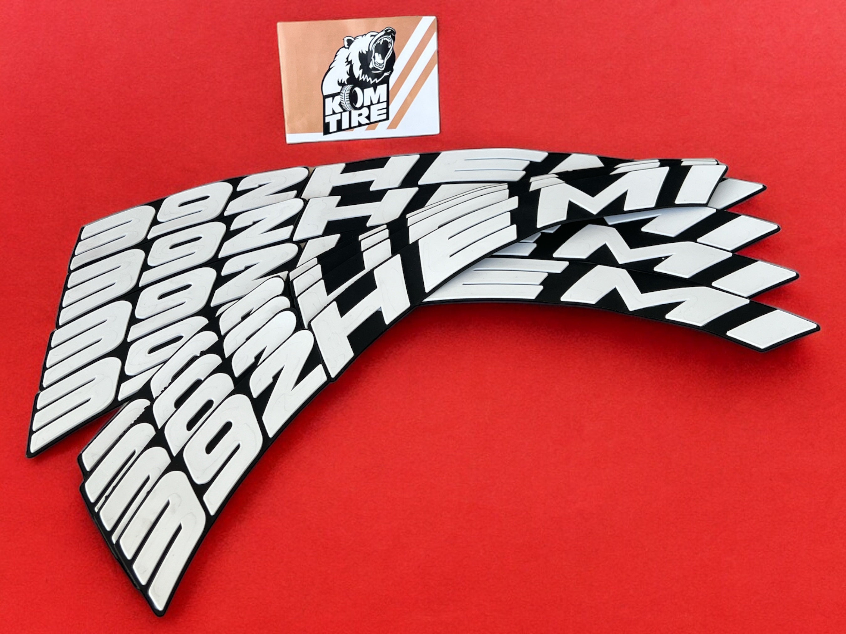 392 Hemi Sticker Tire Lettering Raised Stickers Vinly Permanent ...